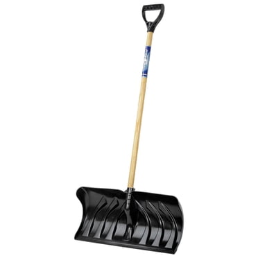 Structron Steel Snow Shovel With 18 In. Head And 41 In. Fiberglass ...