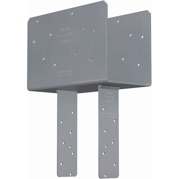 Simpson Strong Tie CCQ66SDS2.5 1 1 1 6-Inch by 6-Inch Column Cap with ...