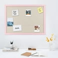 Navaris Linen Bulletin Board - Wall Memory Pinboard - 17 x 23 ...