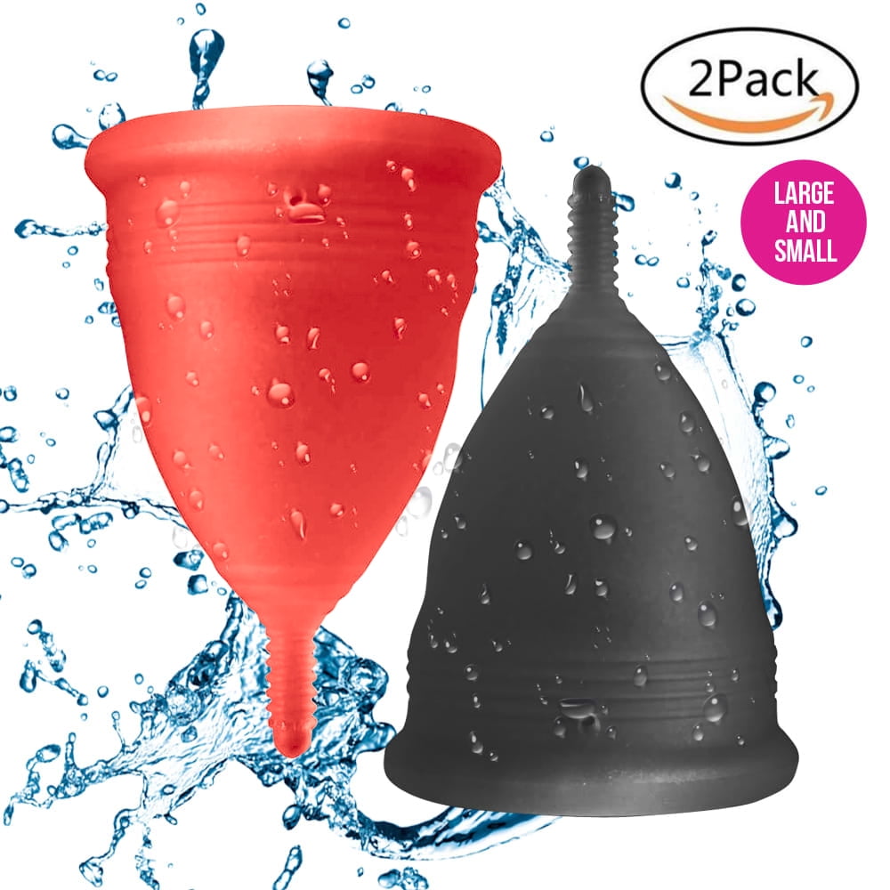 Blossom Menstrual Cups Reusable Silicone Cup (L-Red | S-Black ...