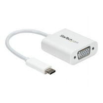 StarTech USB-C to VGA Adapter - White - Walmart.com