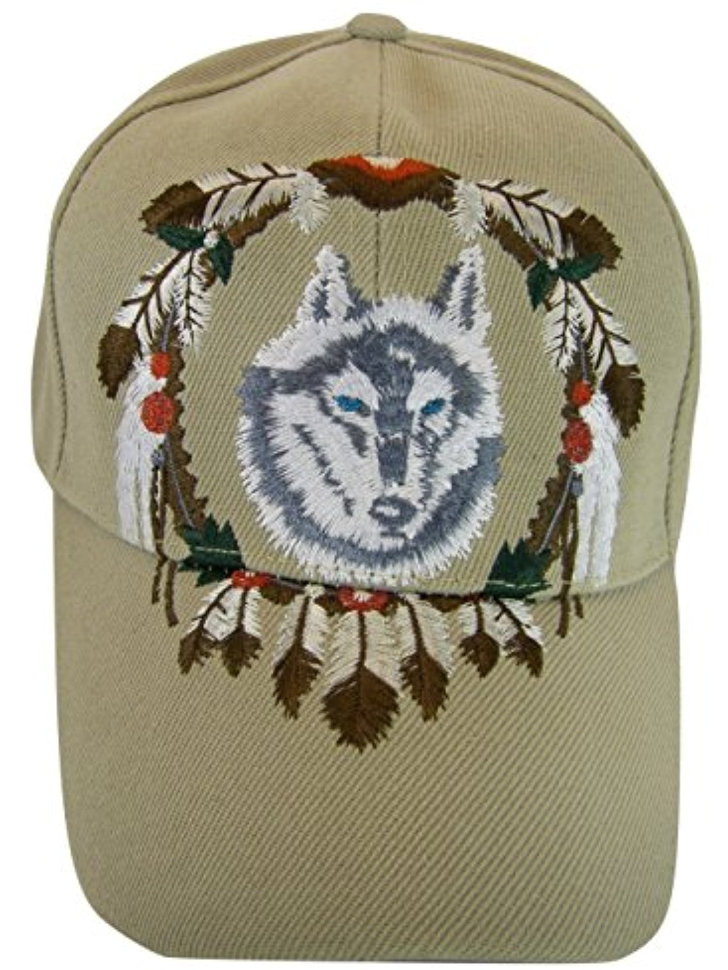 Native Pride Wolf Men's Adjustable Baseball Cap (S3-Khaki) - Walmart.com
