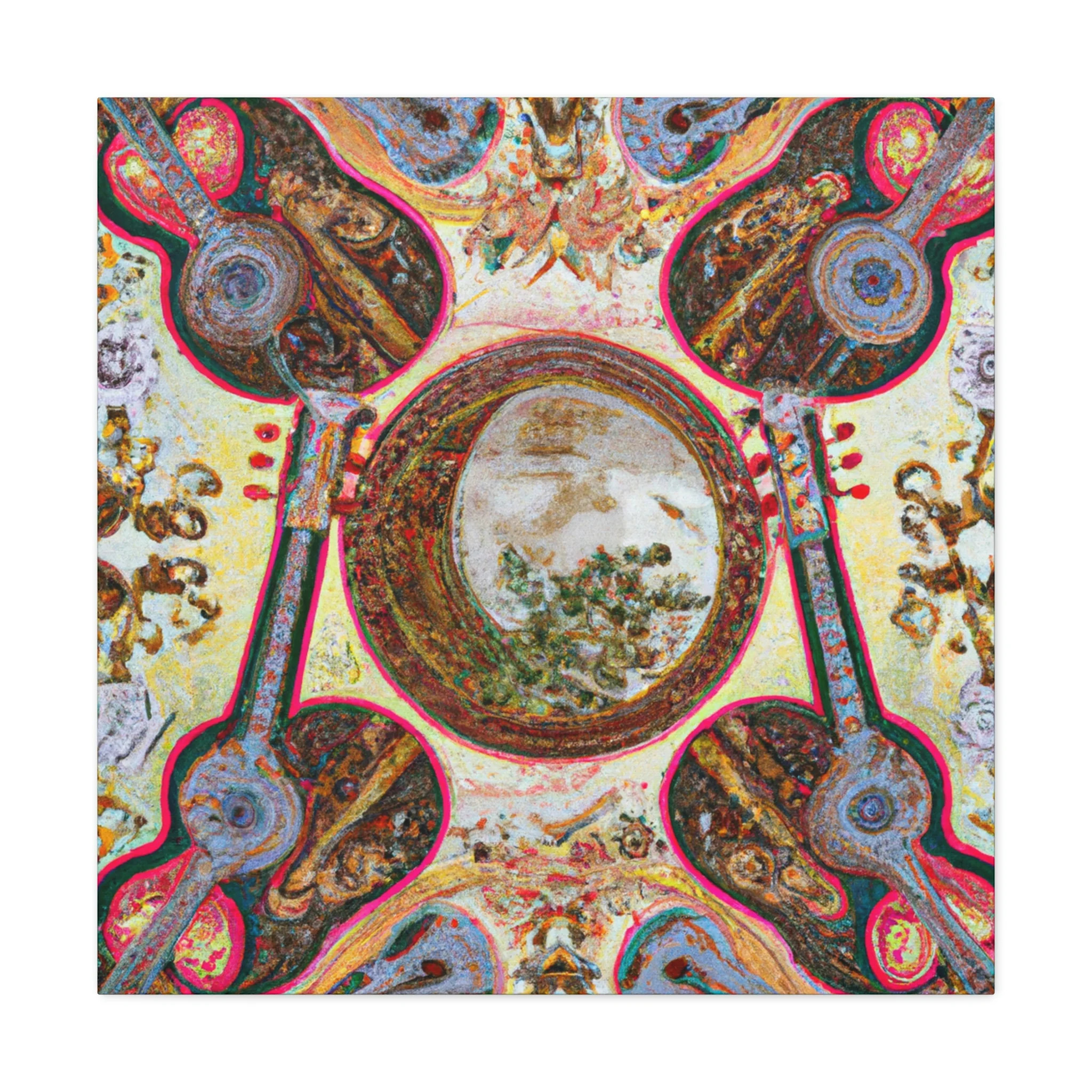 Banjo in Rococo Splendor - Canvas - Walmart.com