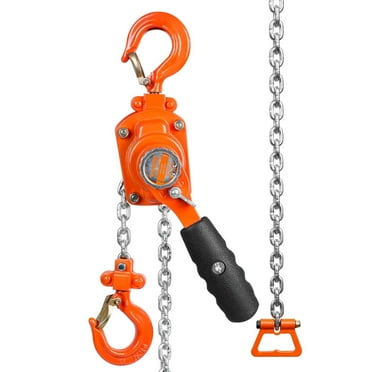 VEVOR Manual Lever Chain Hoist, 3 Ton 6600 lbs Capacity 20 FT Come ...
