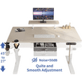 MXTARK Height Adjustable Electric Standing Desk with One Drawer, Table ...