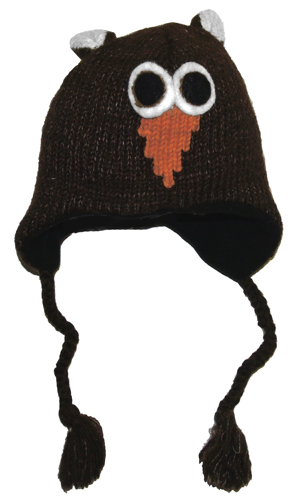 Owl Face Animal Fleece Kids Pilot Peruvian Laplander Hat - Walmart.com