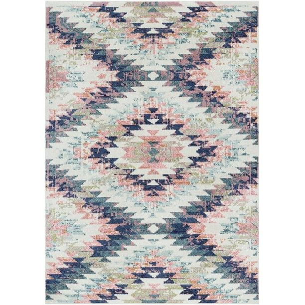 Pink Teal Rug