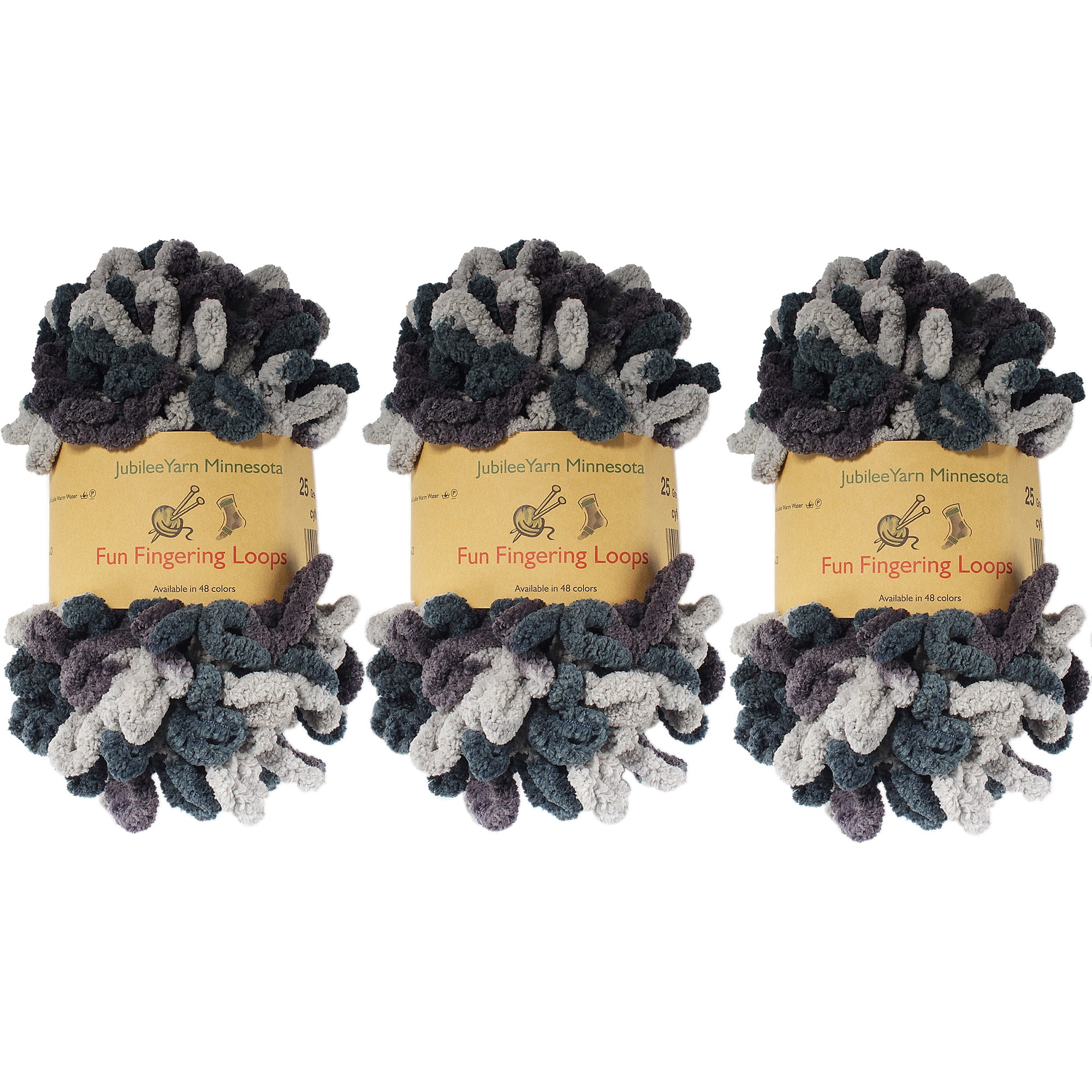 BambooMN Finger Knitting Yarn - Fun Finger Loops Yarn - Team Spirit ...