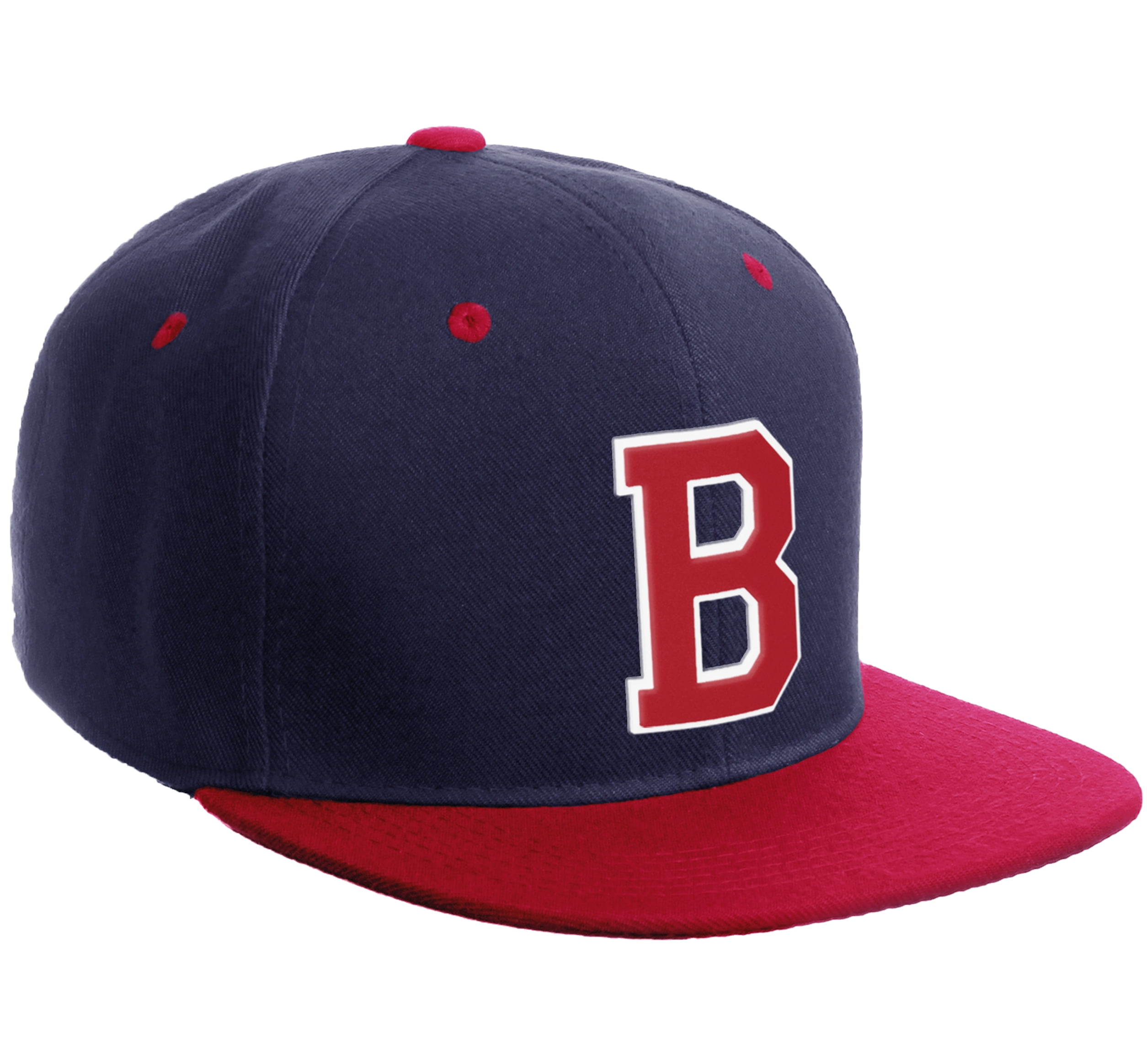 Daxton Classic Snapback Hat Custom A to Z Initial Varsity Letters, Navy ...