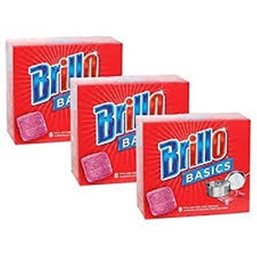 Brillo Steel Wool Soap Pads, 10 Count for Cleaning Stainless, Scour ...