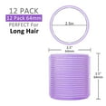 Hair Rollers Sets, 12 Pcs Self Grip Salon Hair Dressing Curlers, Jumbo ...