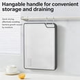 AOOOWER Double Sided Stainless Steel Kitchen Cutting Board Wheat Straw ...
