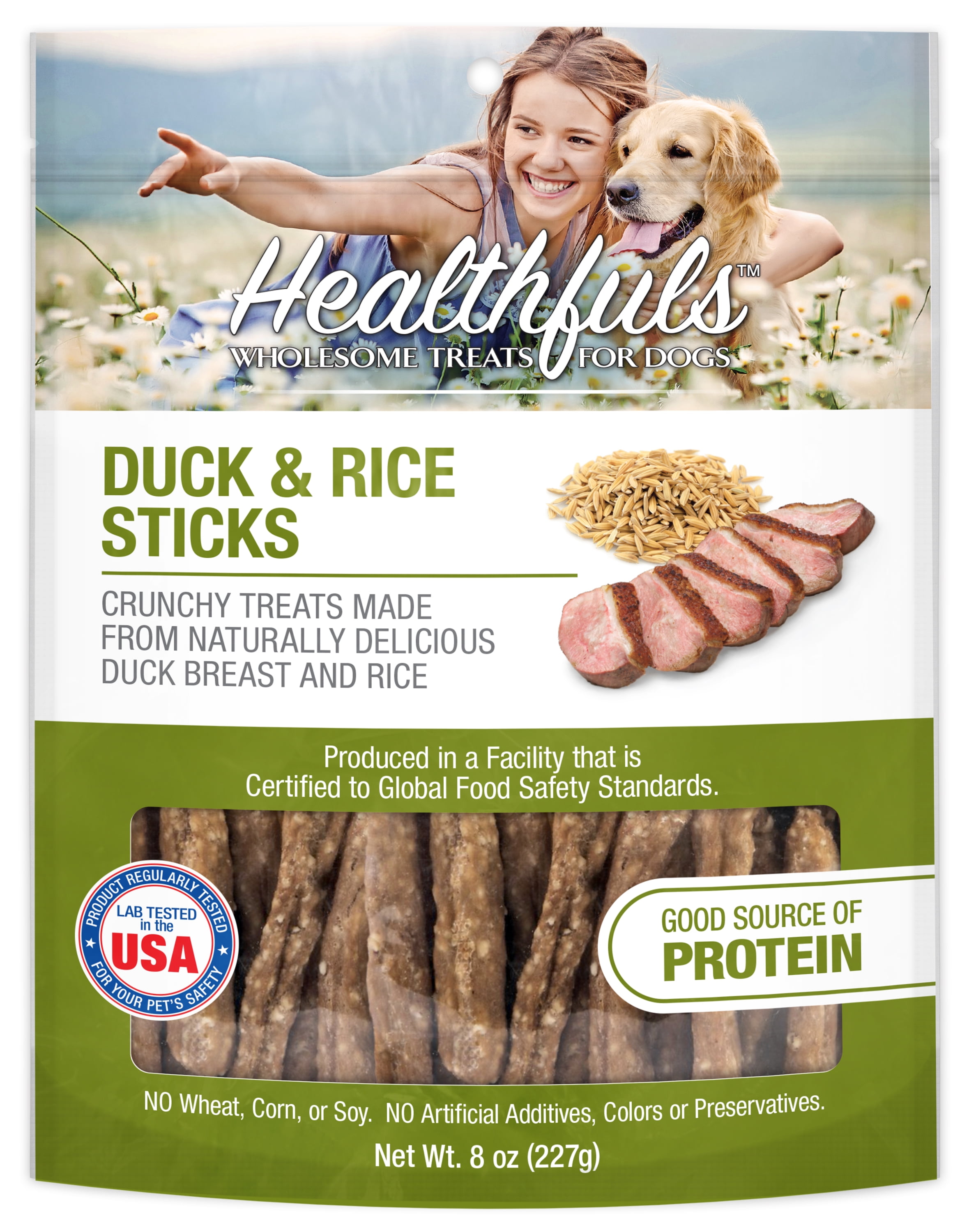 Healthfuls Duck & Rice Stix, 8 oz - Healthy, Protein Rich Treats for ...