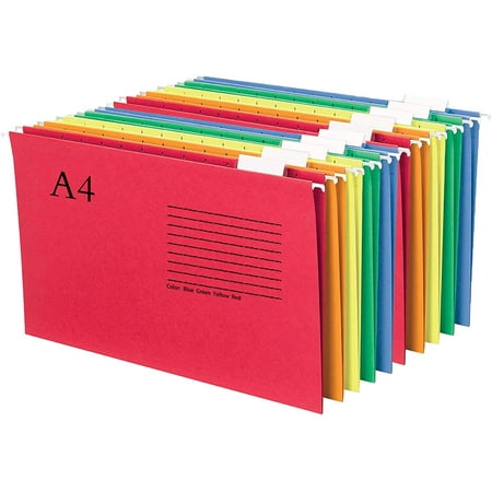 Hanging Folders, 10Pcs Hanging File Organizer, Blank Tabs and Clear ...