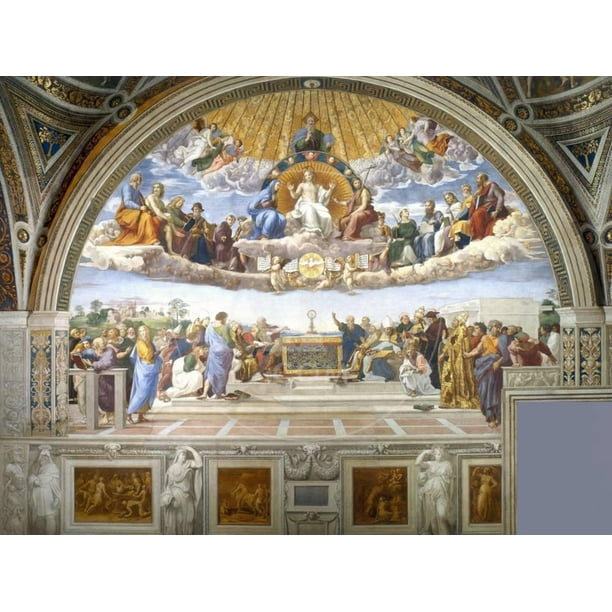 Disputation of the Holy Sacrament, Unframed Giclee Print Wall Art by ...