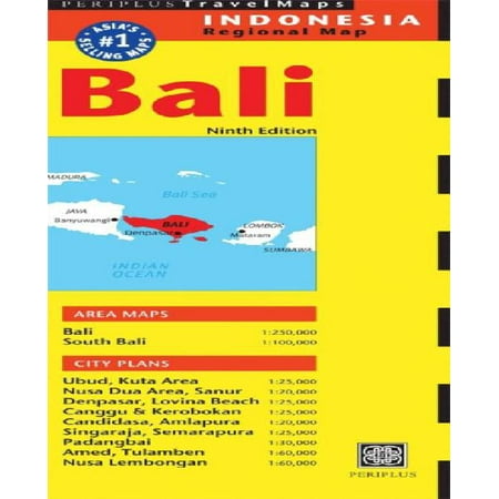 Bali Travel Map (Periplus Travel Maps) | Walmart Canada