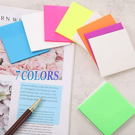 10 Pieces Sticker Note Portable Replacing Self-adhesive Rectangular ...