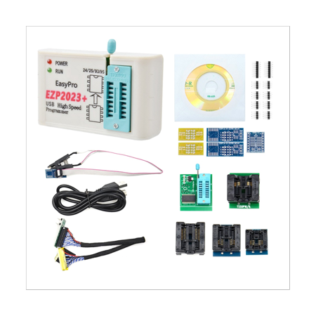 EZP2023+ High-Speed SPI FLASH Programmer Full Set+12 Adapters Support ...