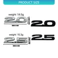 Automotive Car Rear Trunk Badge 3D ABS 2.0 2.5 Shaped Decal Sticker ...