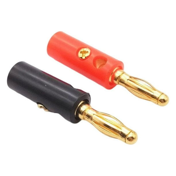 enqiretly 20 Pieces Speaker Banana Plug 4mm Electronic Audio Pin Screw ...