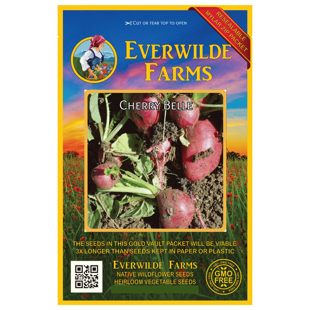 Everwilde Farms - 1 Oz Cherry Belle Radish Seeds - Gold Vault Bulk Seed ...