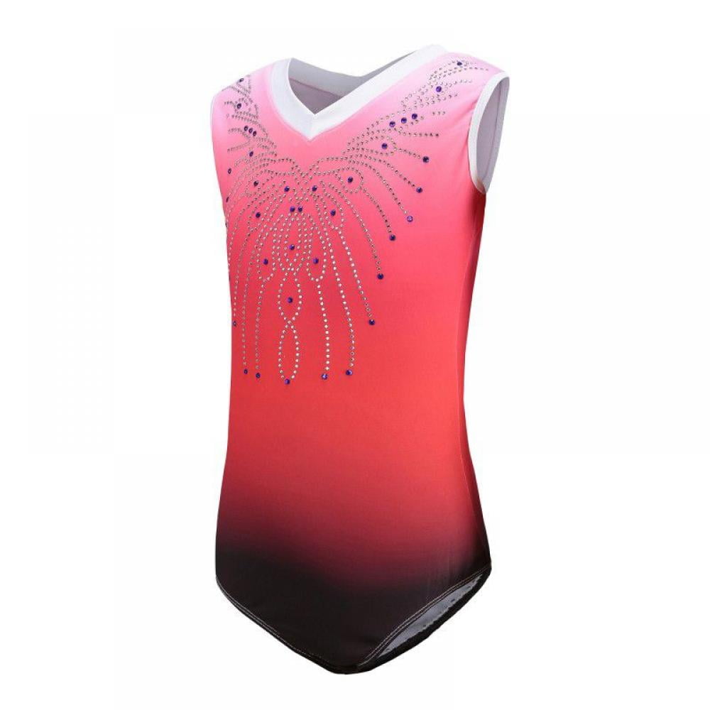 Sleeveless Shoulder Ballet Leotard Body Suit Diamond Bright Spotted ...
