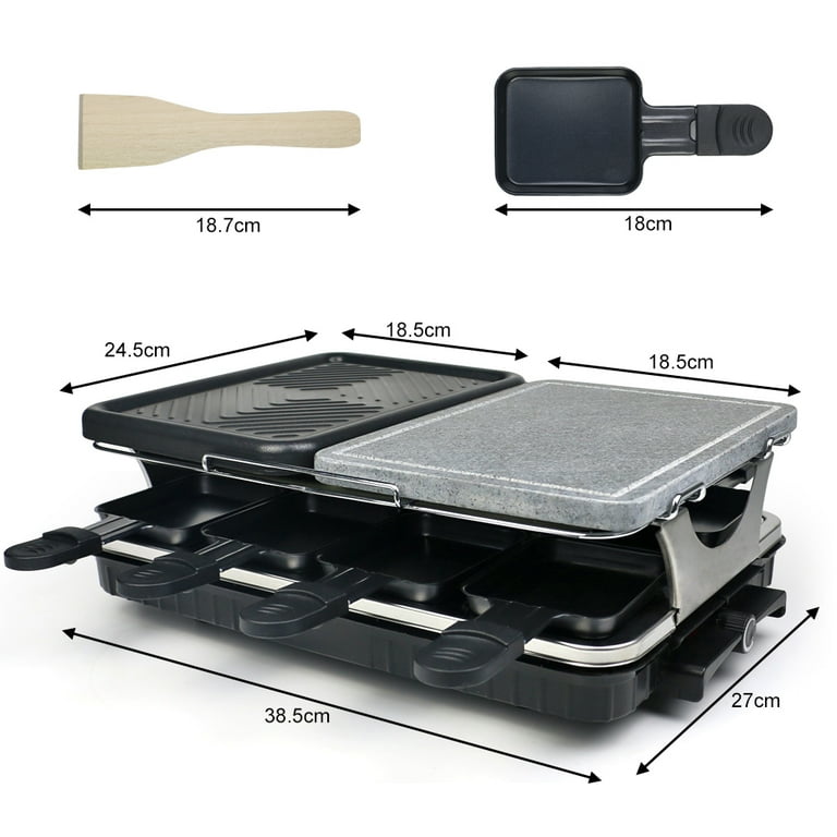 Machine A Raclette CUSIMAX 2-in-1 & BBQ Table - Electric Indoor Grill ...