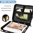 Aztec Geometric Abstract Pattern 3 Ring Binder Bag Zipper Binder ...
