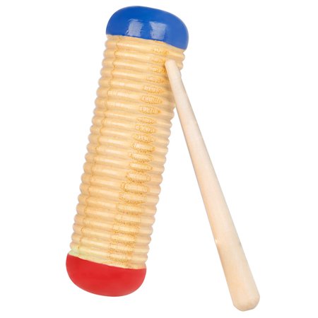 Wooden Sand Tube Shaker Smooth Orff Instrument Red and Blue | Walmart ...