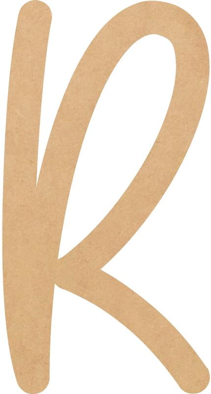 Unfinished Wood MDF Letter 8'' Tall Dessert Sugar R, Paintable Alphabet ...