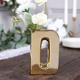 BalsaCircle 6" Gold D Metallic Letters Symbols Ceramic Flower Vase ...