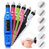 Nail Polisher Power Manicure Care Tool Electric Nail Drill Bits Set Pen ...