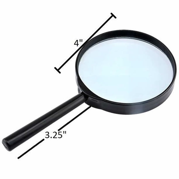 Black Plastic Hand Held Magnifying Glass Wondertrail - Walmart.com