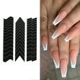 Eisoary 6Pcs Nail Art Stencil Stickers French Line DIY Manicure Tools ...
