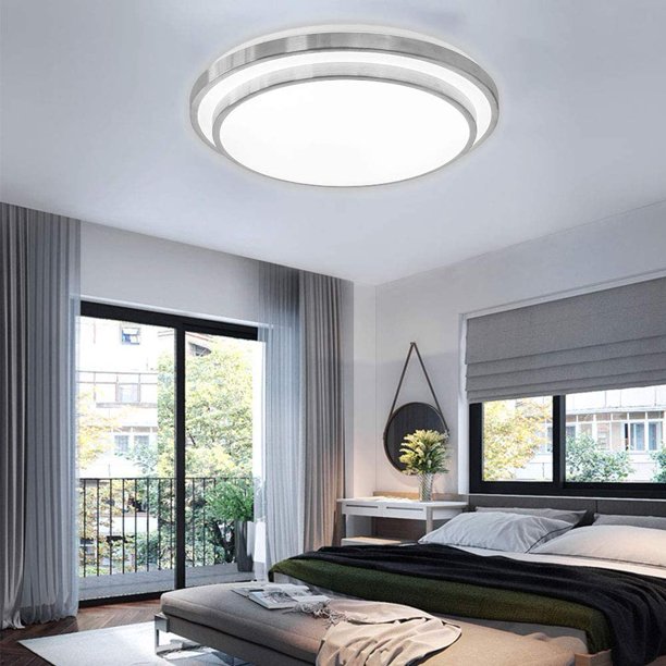 Dimmable LED Ceiling Light Flush Mount Kitchen Lamp Home Fixture 48W ...