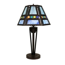 Chloe Lighting Tiffany-Style 2-Light Mission Table Lamp with 14" Shade ...