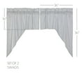 VHC Sawyer Mill Blue 2 Piece Swag Set Kitchen Farmhouse Curtains for ...