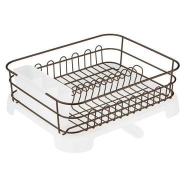 Home Basics 3-piece Decorative Wire Steel Dish Rack, Bronze - Walmart.com