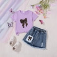 BOBOGOJP Girls Clothes 2 Summer Shirred Skirt Sets Leopard print Bubble ...