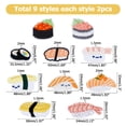 18Pcs 9 Styles Sushi Theme Computerized Embroidery Cloth Iron on/Sew on ...