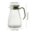 Water Pitcher, Clear Cold Water Dispenser, Hammered-Design Lid with ...