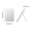 cpengpj LED Desktop Mirror Foldable with Light, HD Smart Sensor Vanity ...