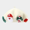 FAOWME Women Christmas Berets Cute Santa Claus Design Comfortable ...