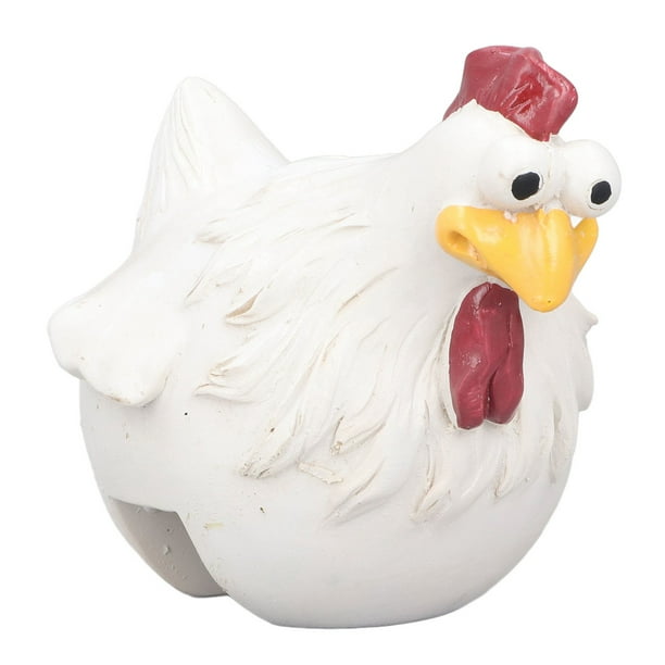 Big Eye Chicken Ornaments Funny Chicken Statues for Garden Stairs Farm ...