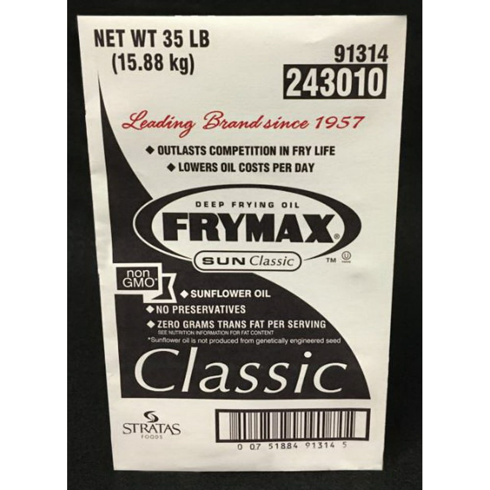 Frymax 243010 FR Classic Sunflower Frying Oil 35# - Walmart.com ...