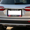 AHGQT God Bless America License Plate Frame American Flag Metal License ...
