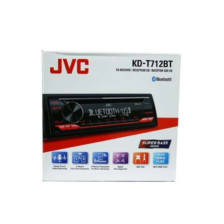 JVC KD-T712BT 1-DIN Car Stereo In-Dash CD/USB Receiver w/ Built-in Bluetooth | Walmart Canada