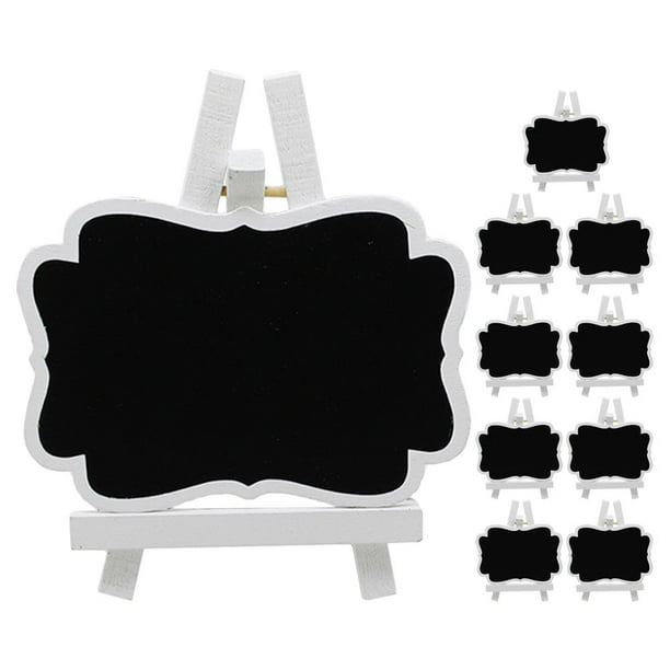 10 mini pizarras de madera reutilizables para fiestas, buffets y ...
