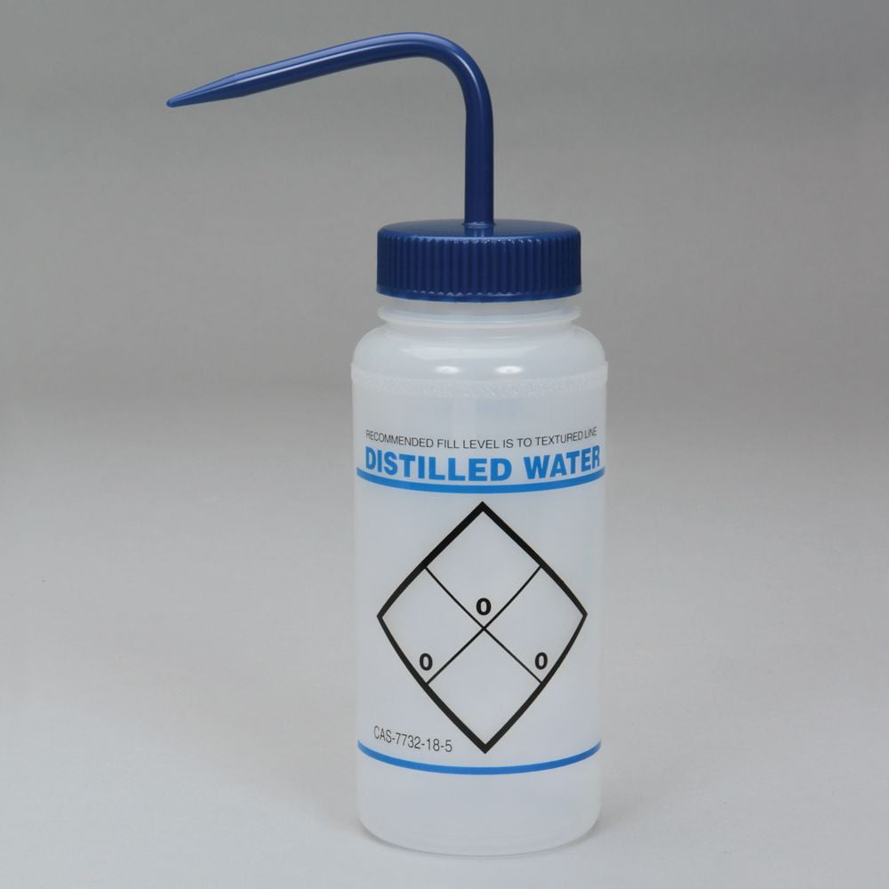Wash Bottle, Widemouthed, For Distilled Water, 500 Ml, Easy-To-Read ...