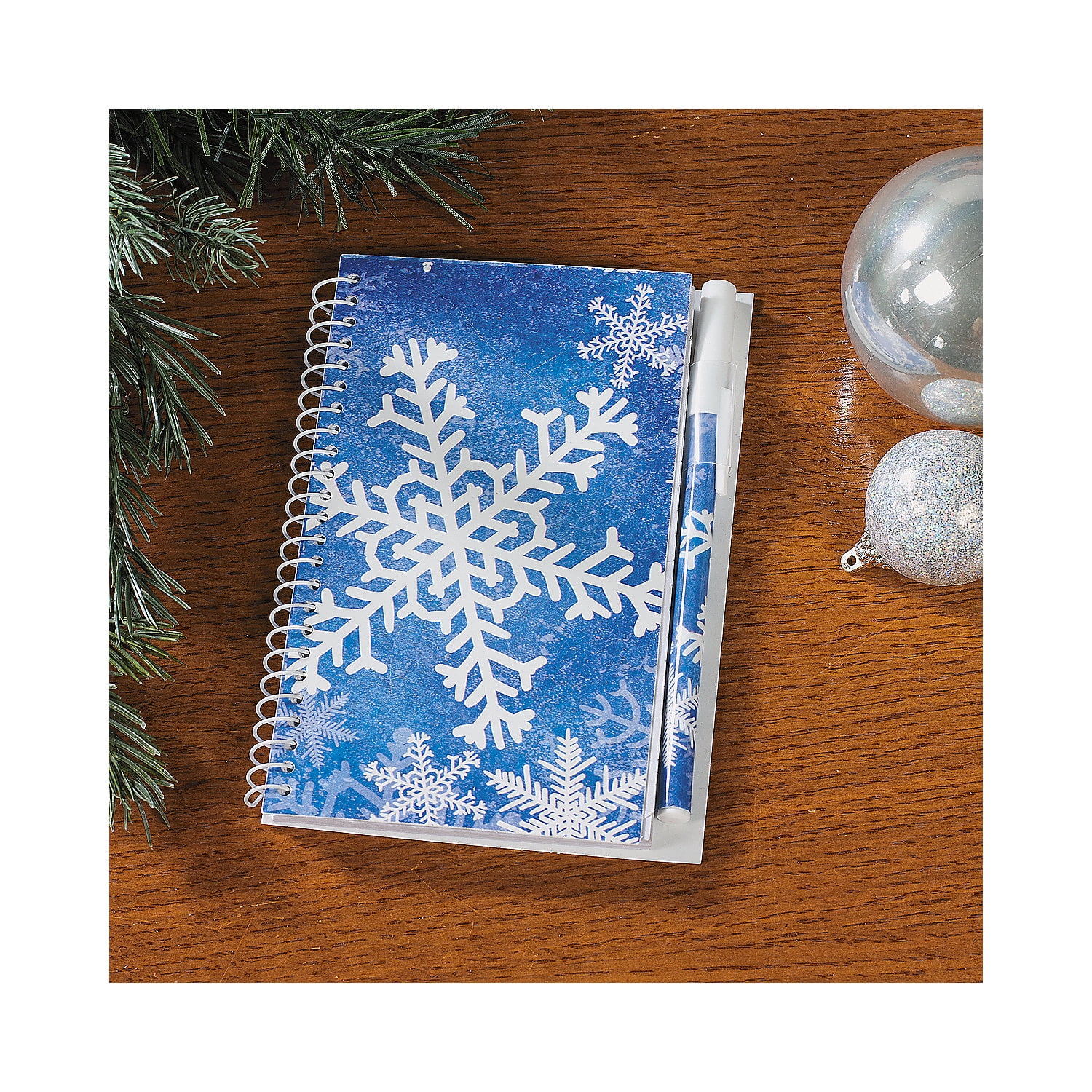 Fun Express - Snowflake Spiral Notepad & Pens for Winter - Stationery ...
